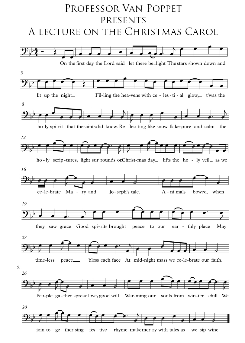 Professor Van Poppet Presents: a lecture on the Christmas Carol | by ...